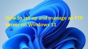 How to set up and manage an FTP server on Windows 11 - Amar IT Tech