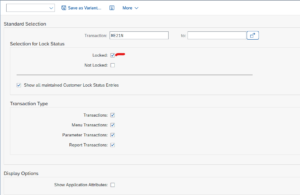 How to Lock Transaction Code (T-code) in SAP S4 Hana