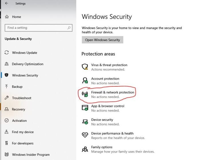 How to Turn Microsoft Defender Firewall On or Off